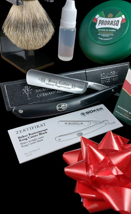 Boker King Cutter 5/8 Straight Razor Set - The Classic Edge Shaving Store