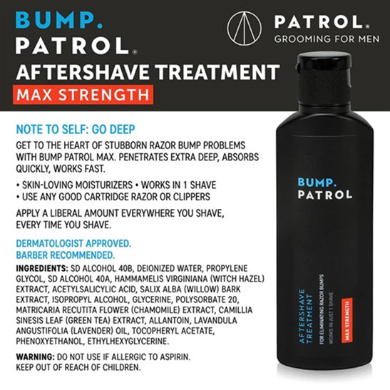 Bump Patrol Aftershave Treatment Max Strength - The Classic Edge ...