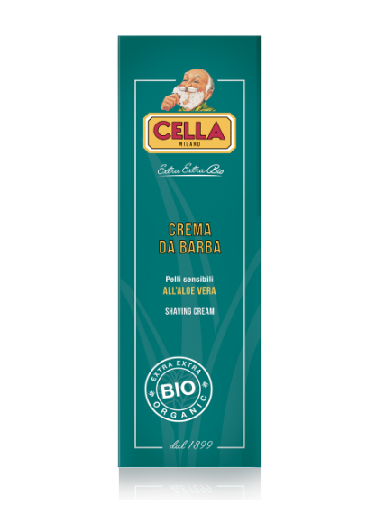 Cella Bio Organic Shaving Cream in Tube - The Classic Edge Shaving Store