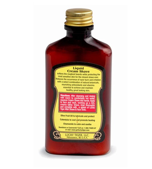 Lucky Tiger Liquid Cream Shave - The Classic Edge Shaving Store