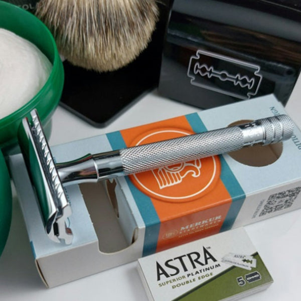 Merkur 23C Safety Razor 6 - Piece Shaving Set - The Classic Edge ...