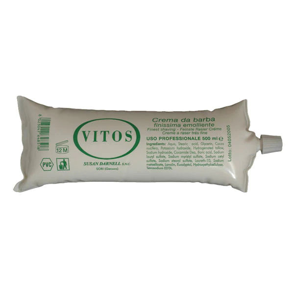 Vitos Shaving Cream Eucalyptus Tube 500ml - The Classic Edge Shaving Store