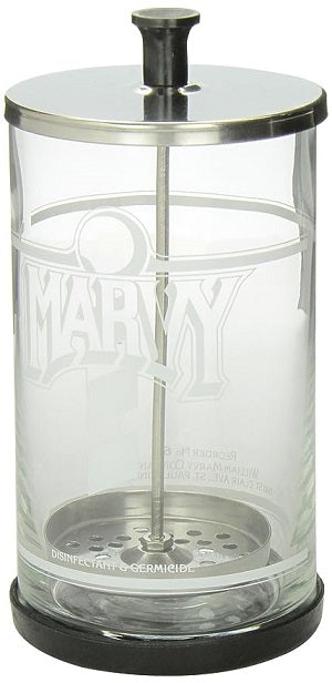 William Marvy No. 6 Manicurist Disinfectant Glass Jar - The Classic ...