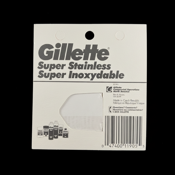 Gillette Super Stainless 5 pack NOS - The Classic Edge Shaving Store