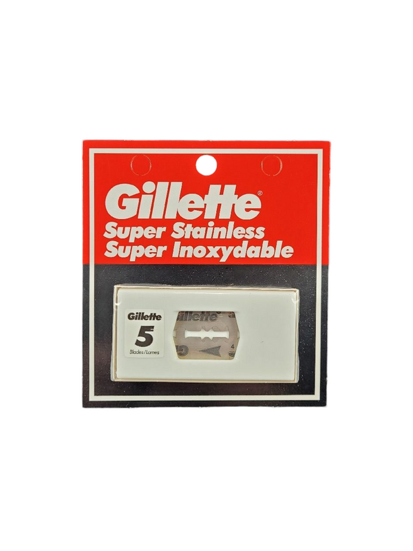 Gillette Super Stainless 5 pack NOS - The Classic Edge Shaving Store
