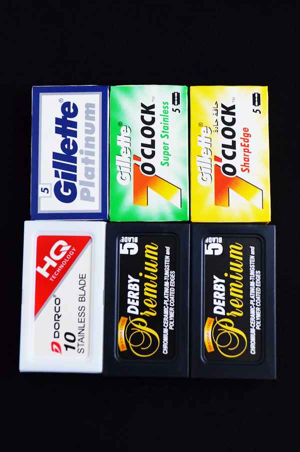 35 pc Razor Blade Sampler Pack: Gillette, Derby & Dorco - The Classic ...