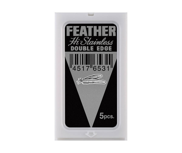 Feather Hi-Stainless Double Edge Blades (100 Blades) - The Classic Edge ...