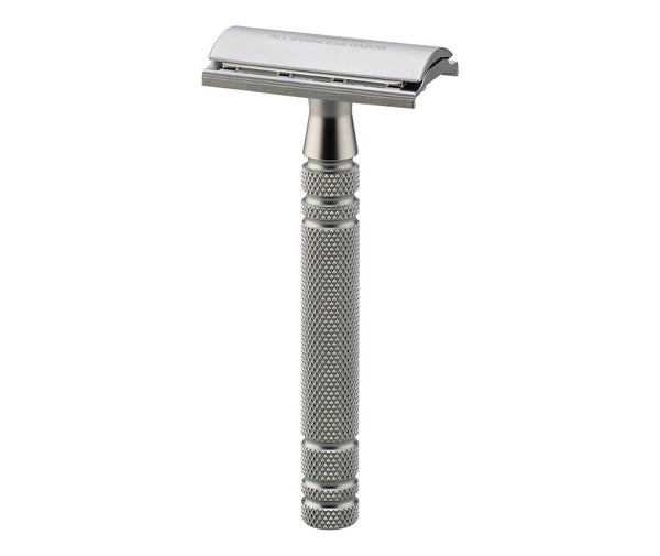 Feather Stainless Steel Double Edge Razor with Stand AS-D2S - The ...