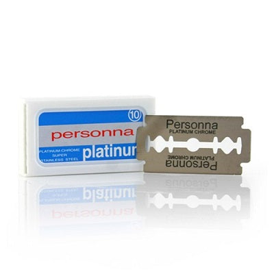 10 Personna Platinum Double Edge Safety Razor Blades - The Classic Edge ...